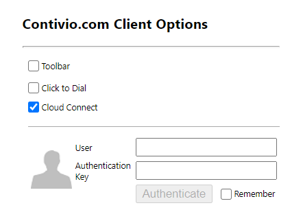 Logging In to Contivio