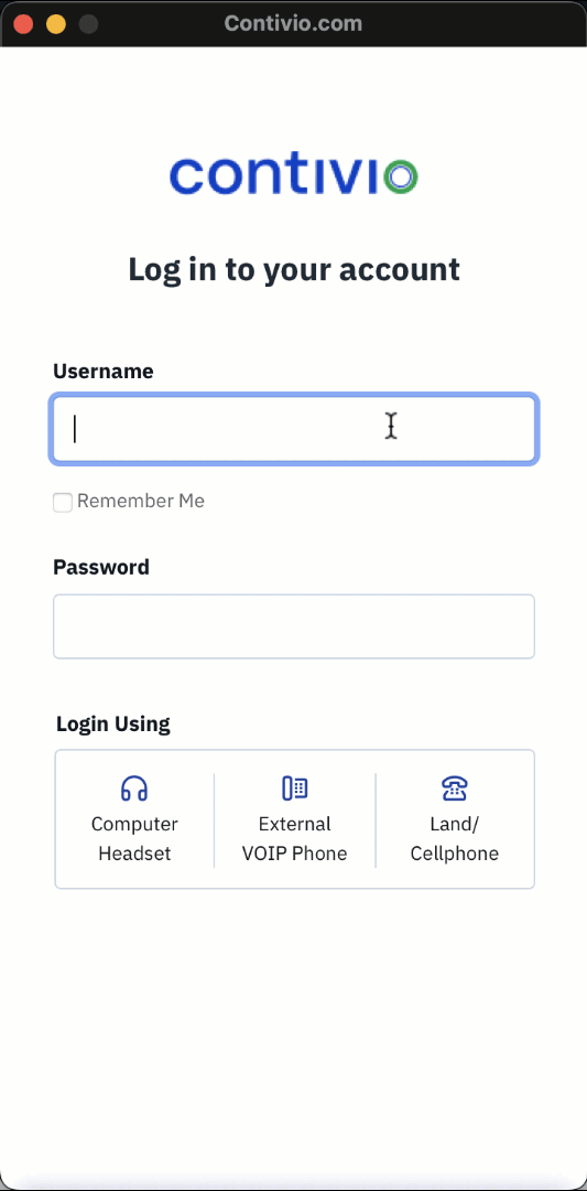 Logging In to Contivio (Article)
