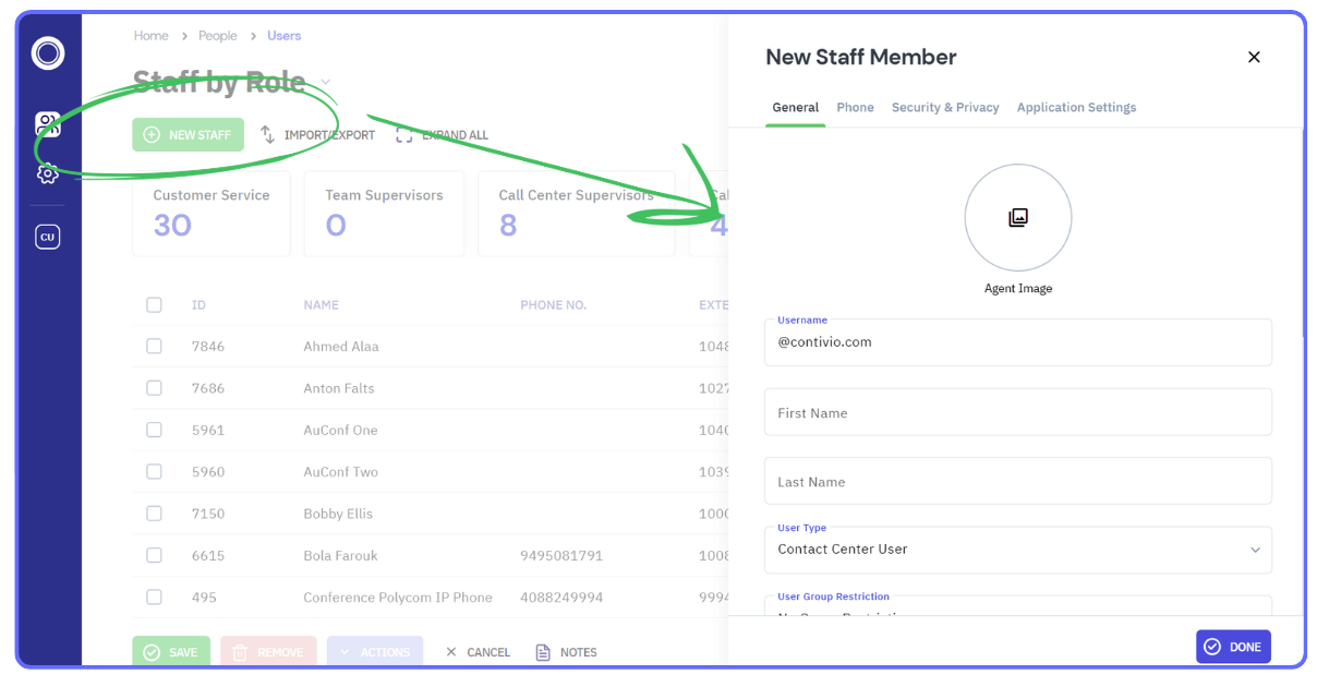 Adding and Activating a New User in the Contivio Admin Portal