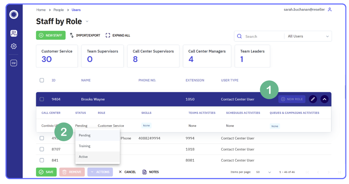 Adding and Activating a New User in the Contivio Admin Portal